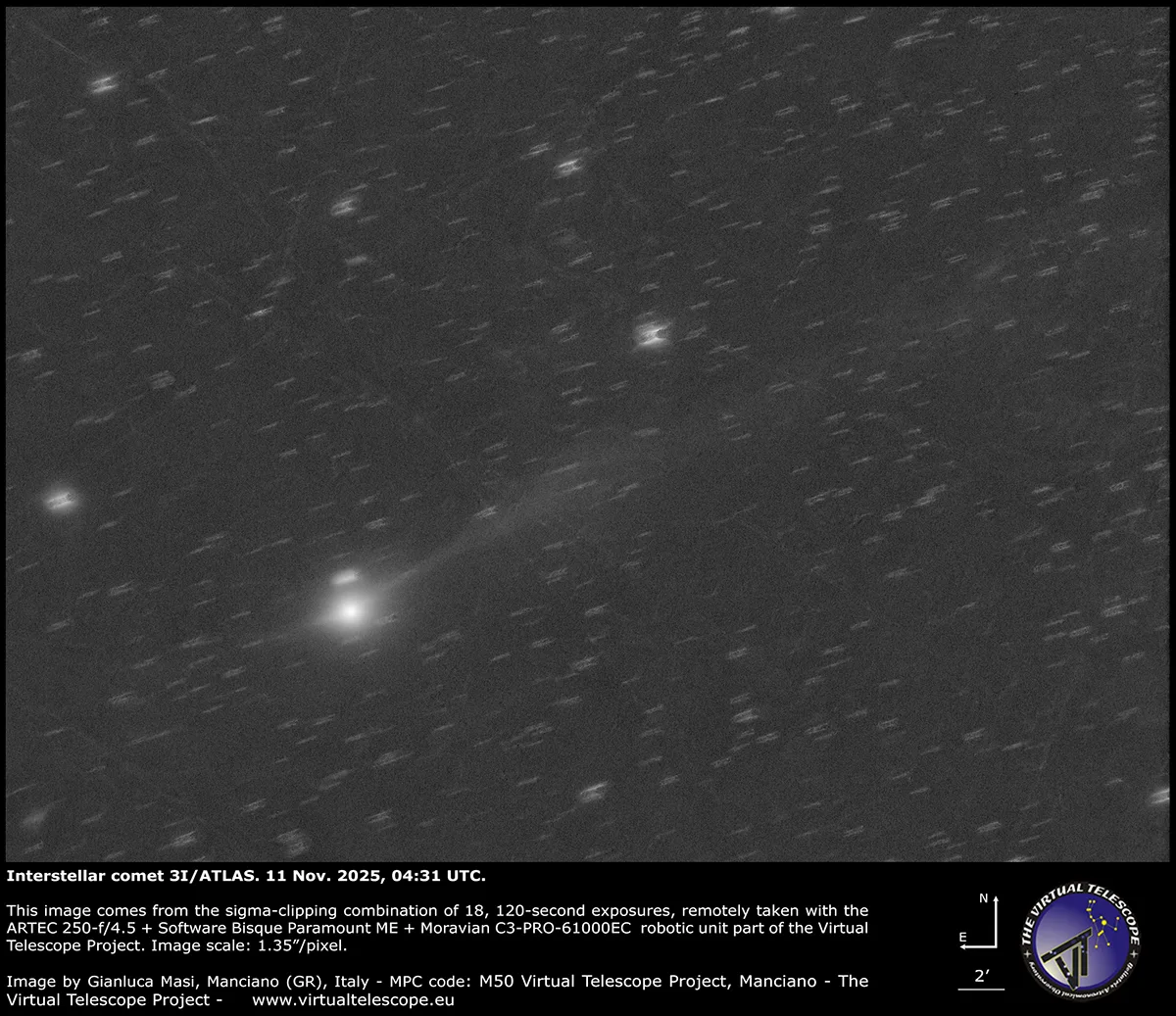 Comet 3I/ATLAS is back, and brand new images show its tail is getting ...