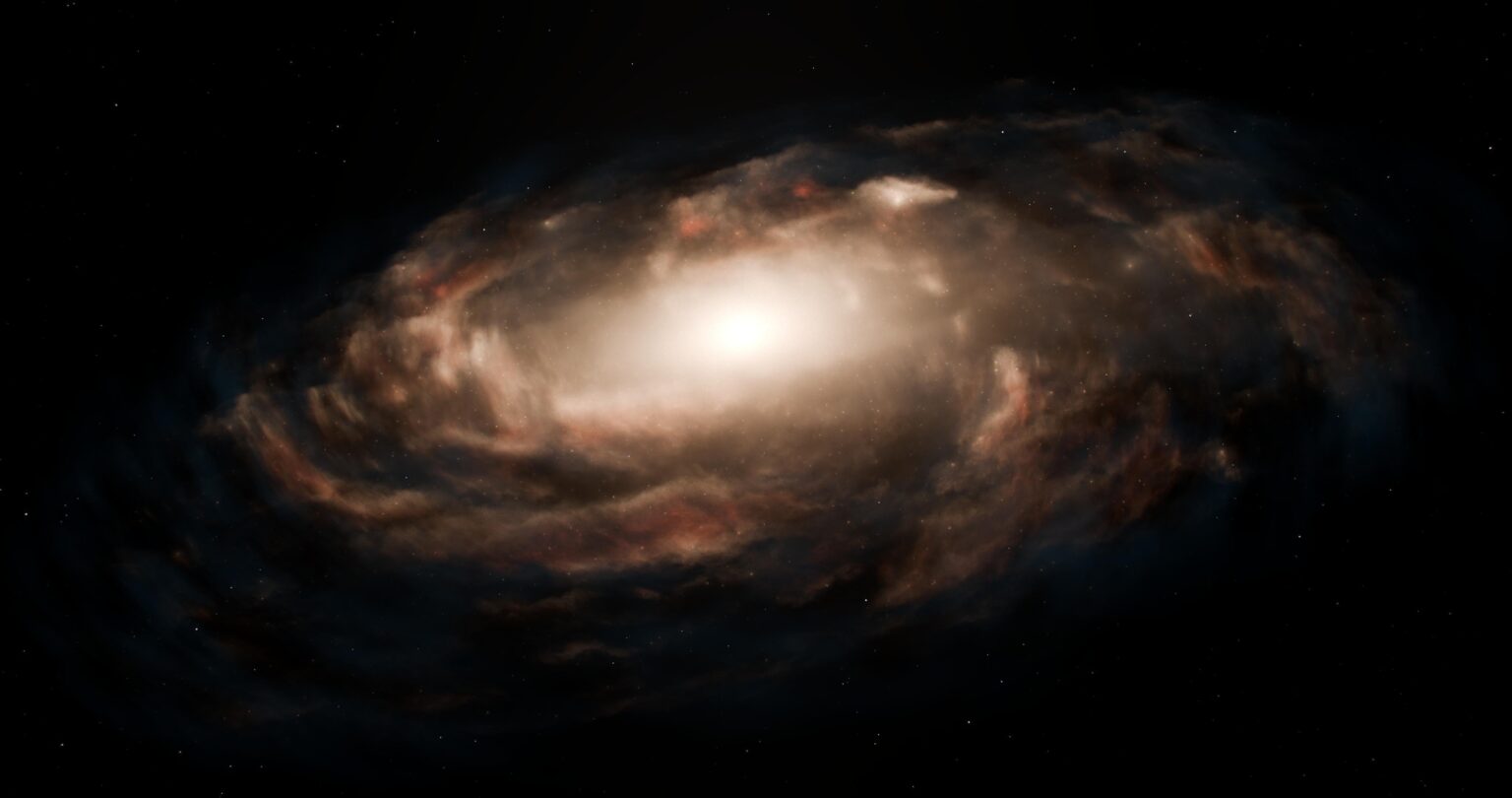 Procedural galaxy rendered in Blender - UFO FEED