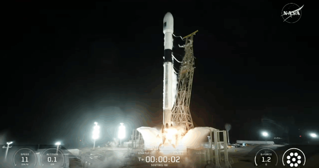 SpaceX launches NASA’s Sentinel-6B satellite from Vandenberg, booster ...