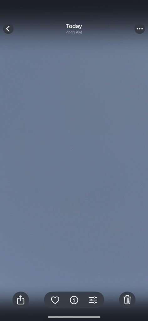 Just watched a very bright object in the sky “jettison” something ...