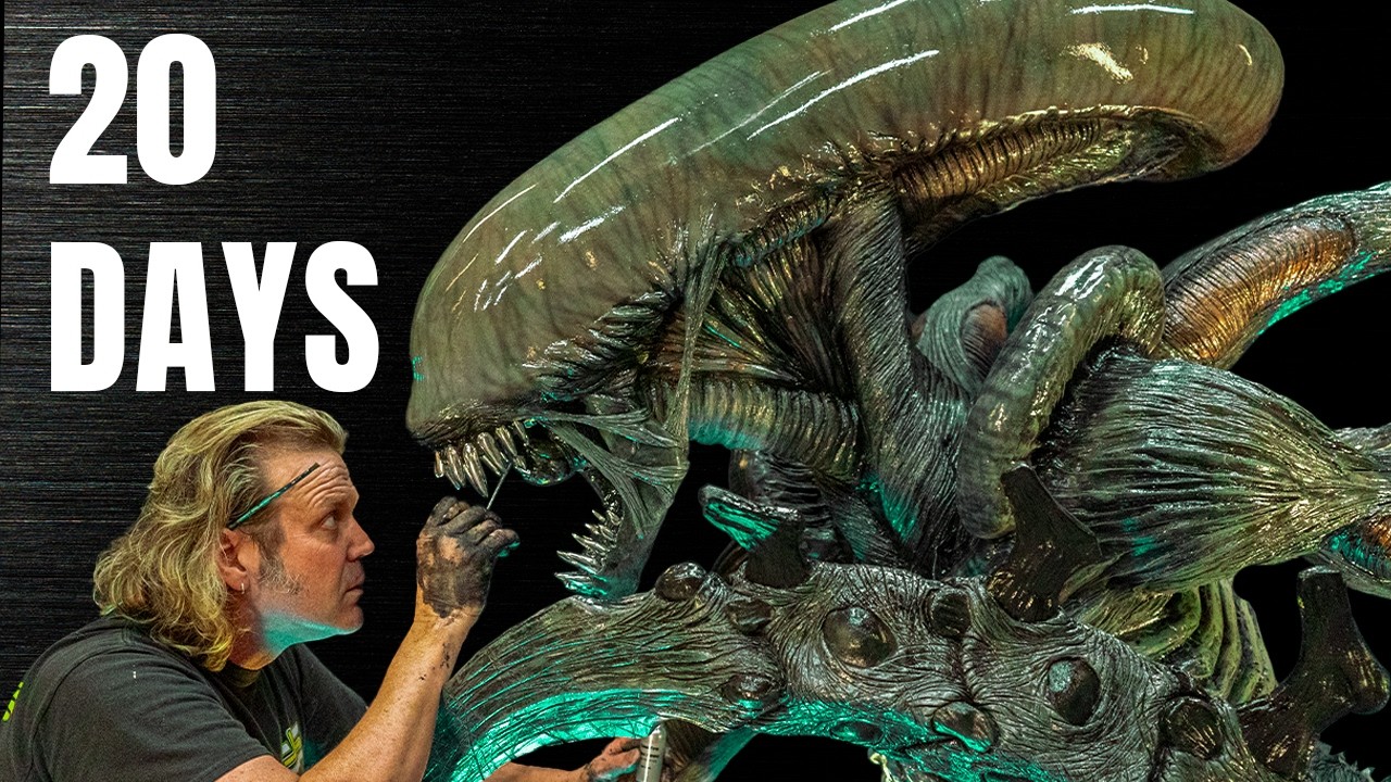 Artist Sculpts Life Sized 'Alien' Xenomorph in 20 Days - UFO FEED