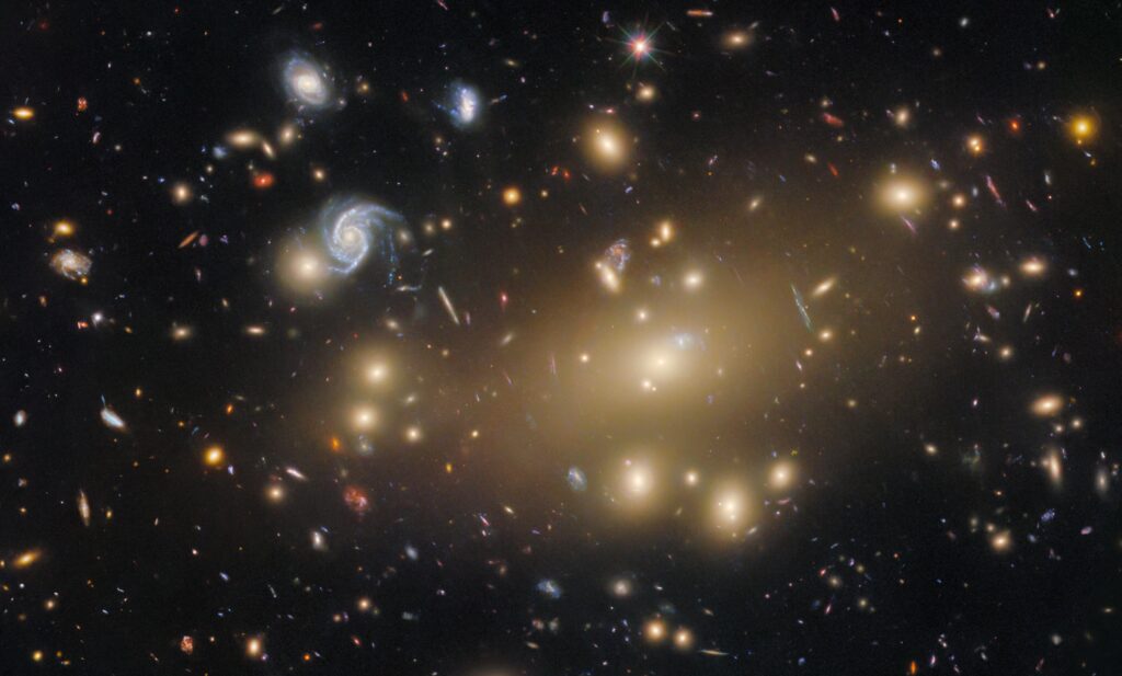 Massive, spacetime-warping cluster of galaxies known as Abell 209 - UFO ...