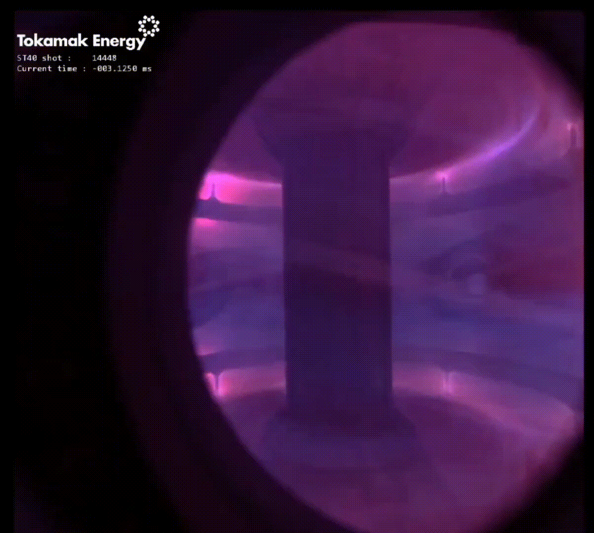 Researchers at TokamakEnergy have captured for the first time a real ...