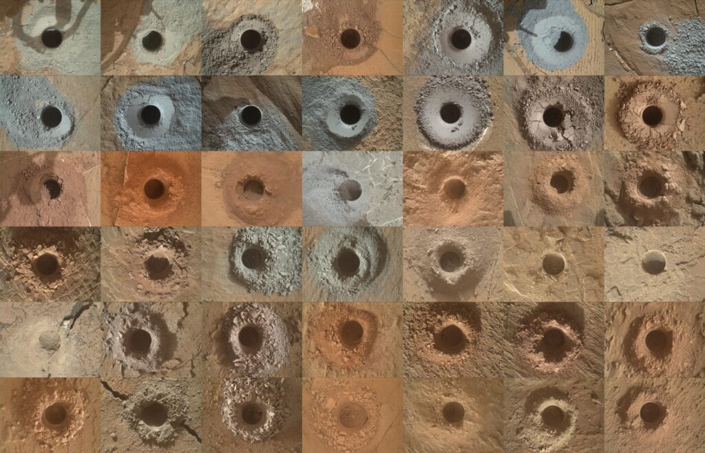 NASA's Curiosity Mars rover has collected 42 powderized rock samples ...