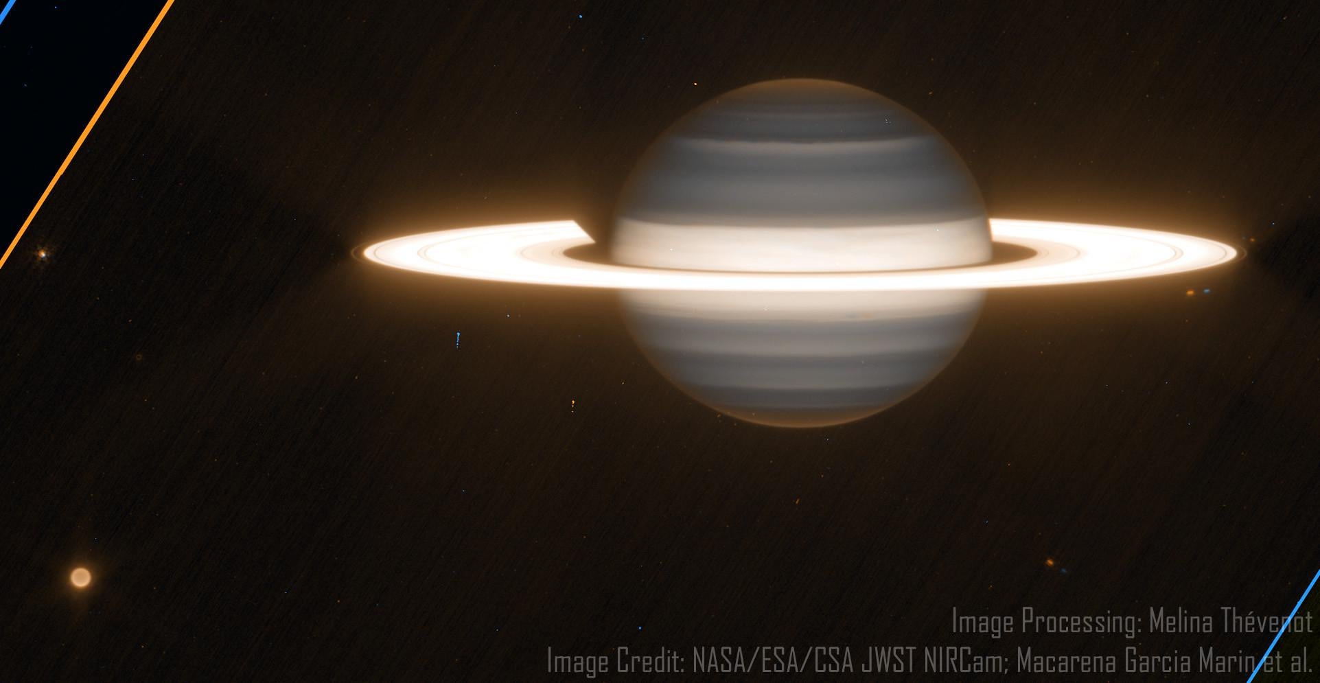 New JWST images of Saturn. Processed by Melina Thévenot - UFO FEED