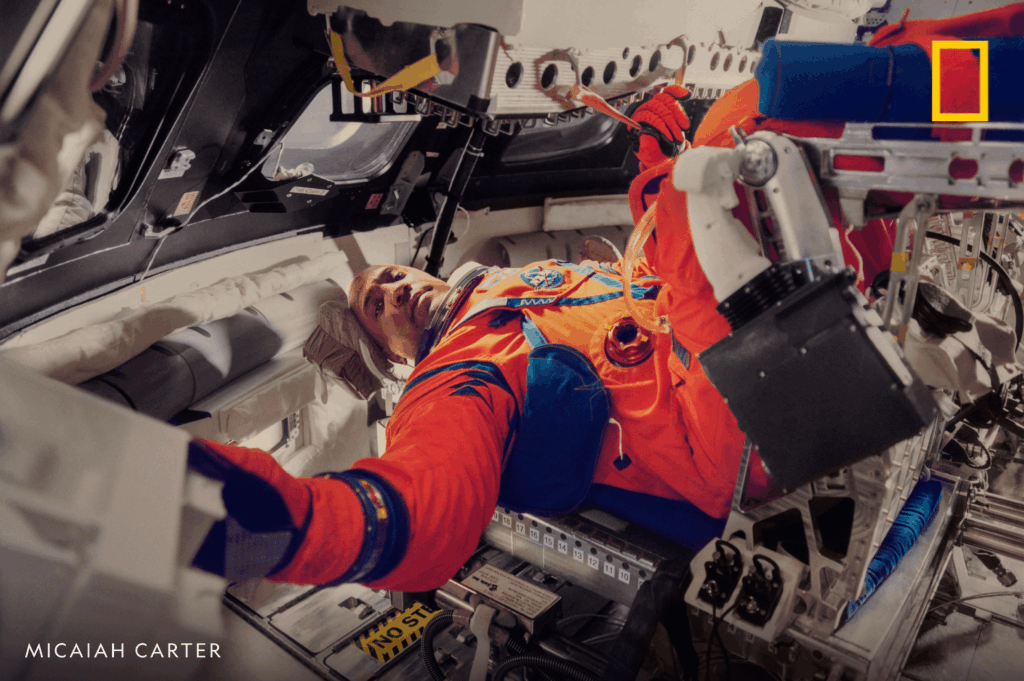 Astronaut Victor Glover in training for the Artemis II mission to the ...