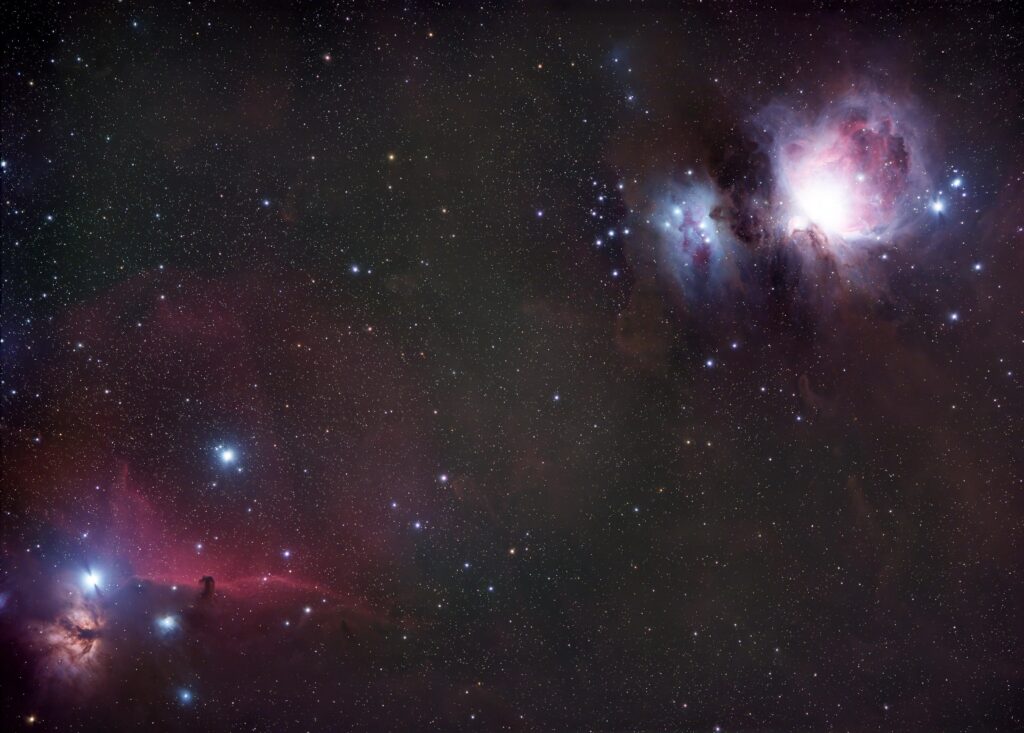 Orion Nebula (M42) + Horsehead and Flame Nebulas - UFO FEED