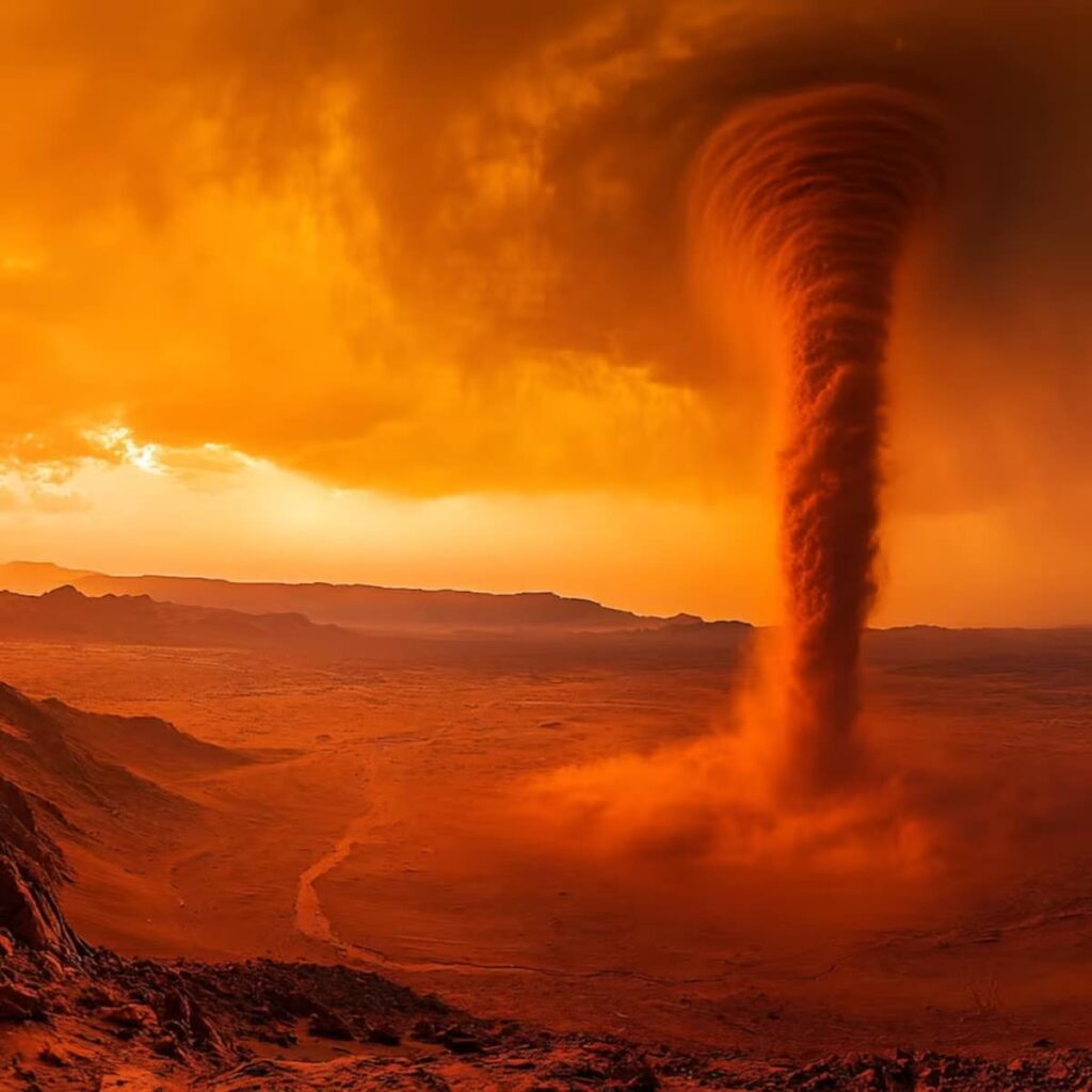 Surreal Mars moment: NASA rover captures giant dust devil swallowing ...
