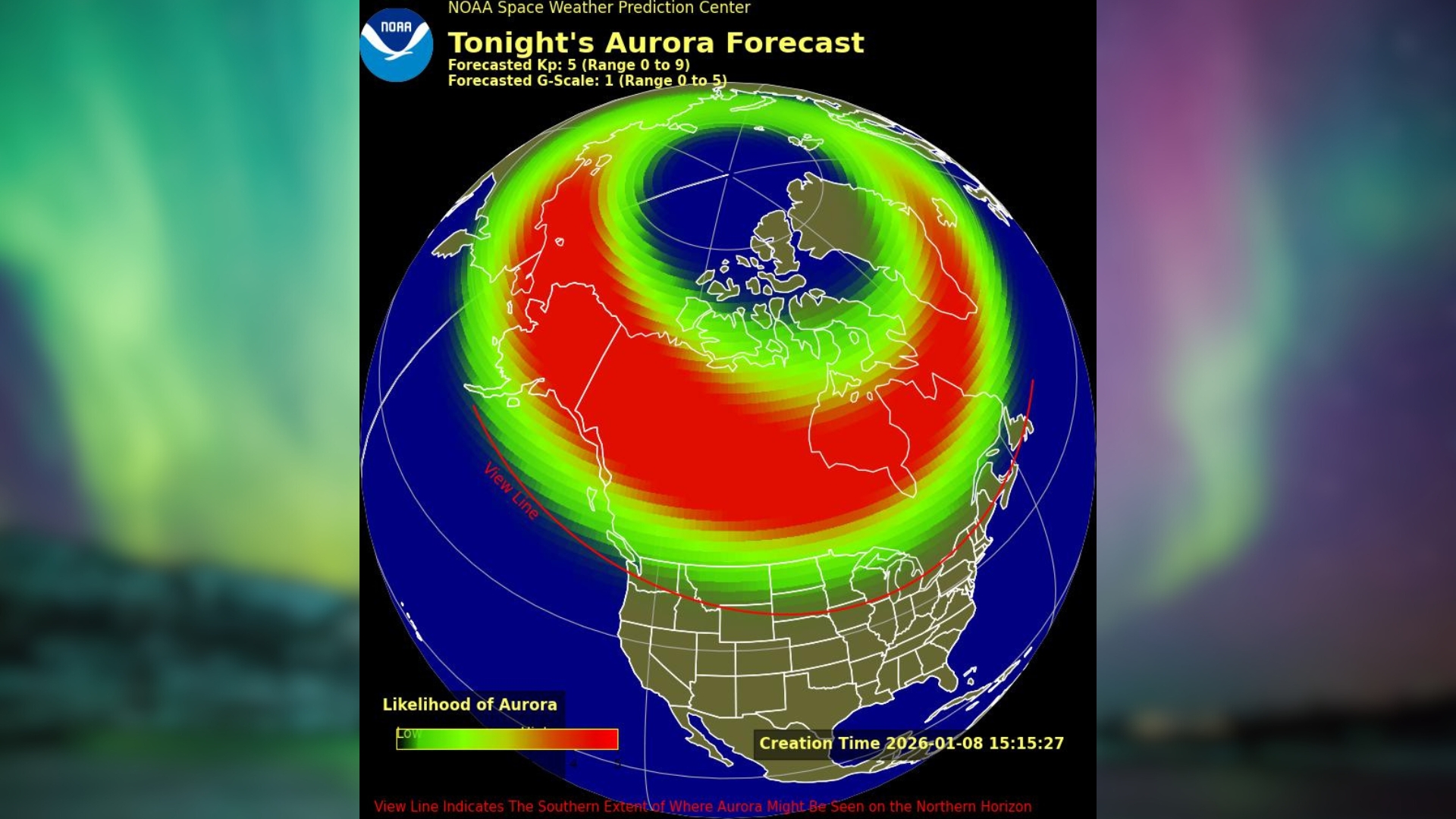 Northern lights may be visible in 12 states Jan. 8-9 - UFO FEED