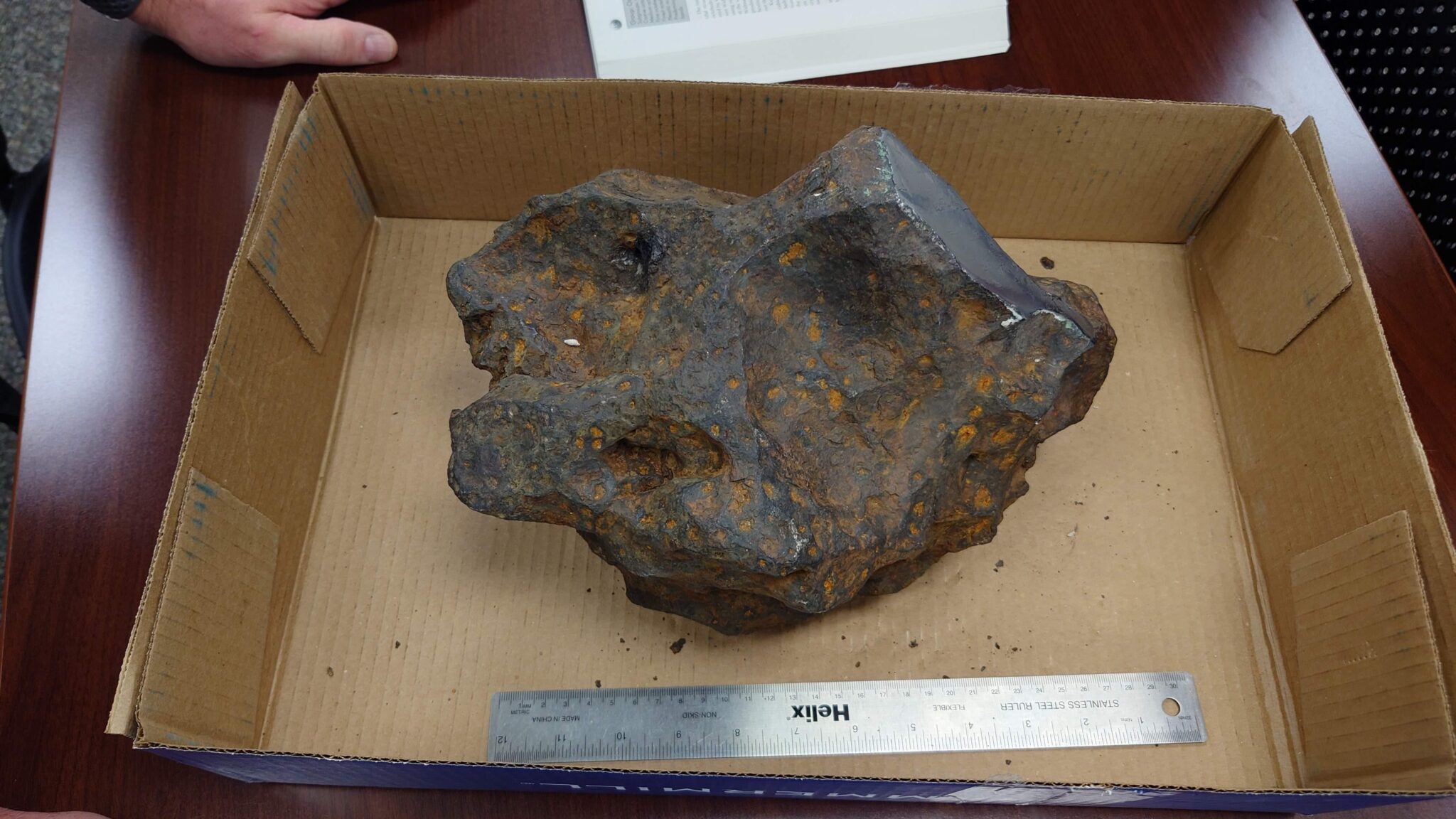 Got to hold a rare meteorite this week - UFO FEED